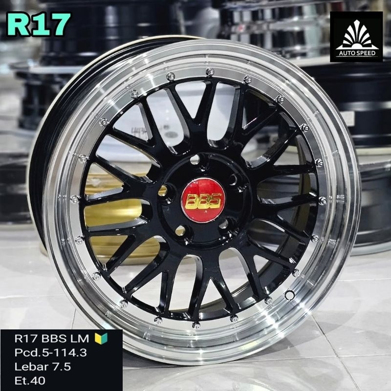 Jual velg celong rata r17 bbs lm ring 17 lebar 7,5 et40 untuk hrv terios xpander civic innova ...