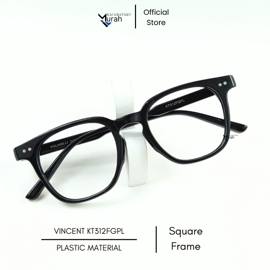 Jual Kacamata Vincent Photochromic Square Frame KT312FGPL Pria Wanita ...
