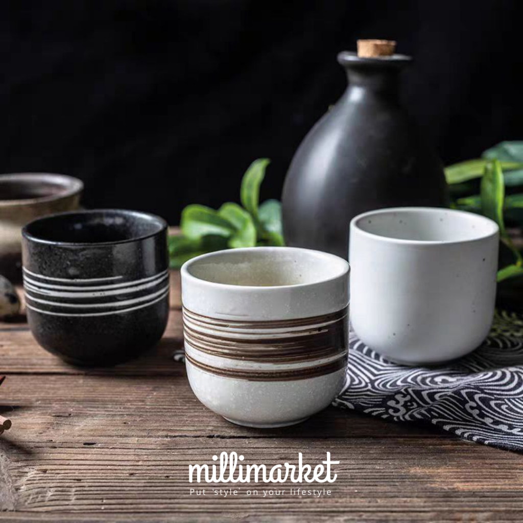 Jual VINTAGE OCHA GLASS CERAMIC / Gelas keramik ocha estetik vintage ...