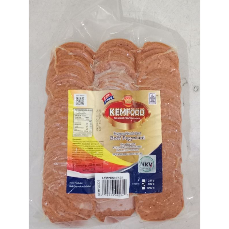 Jual Beef pepperoni kemfood 500 gr | Shopee Indonesia