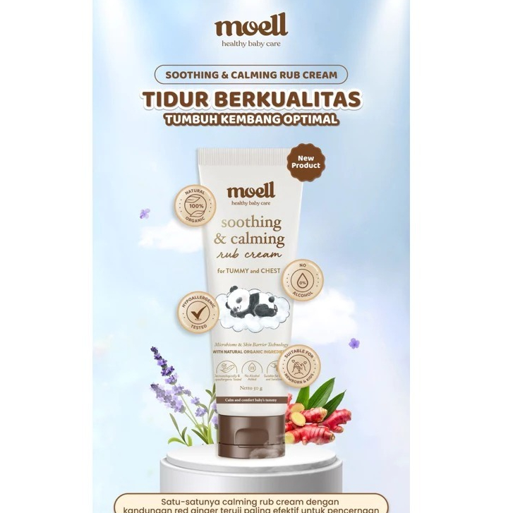 Jual Moell Soothing & Calming Rub Cream 50gr | Shopee Indonesia