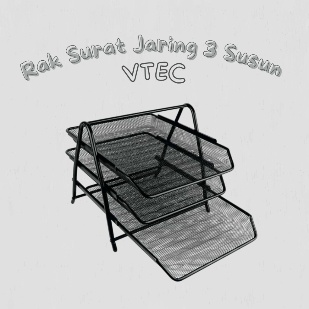 Jual Letter Tray / Rak 3 Susun Besi / Document Tray VTec 3 Tingkat ...