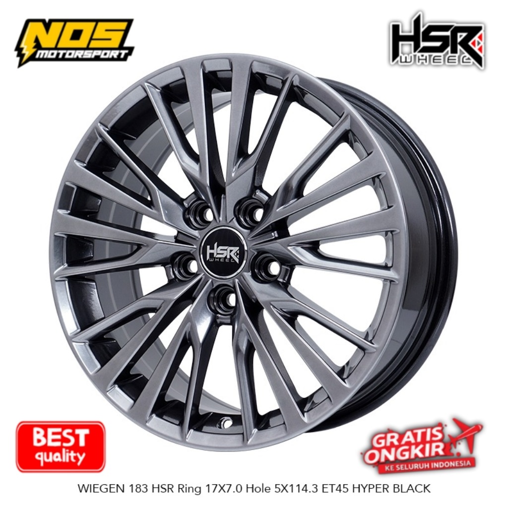 Jual VELG HSR WIEGEN R17X7 PCD 5X114 UNTUK INNOVA XPANDER RUSH HRV CAMRY DLL | VELG RACING RING ...