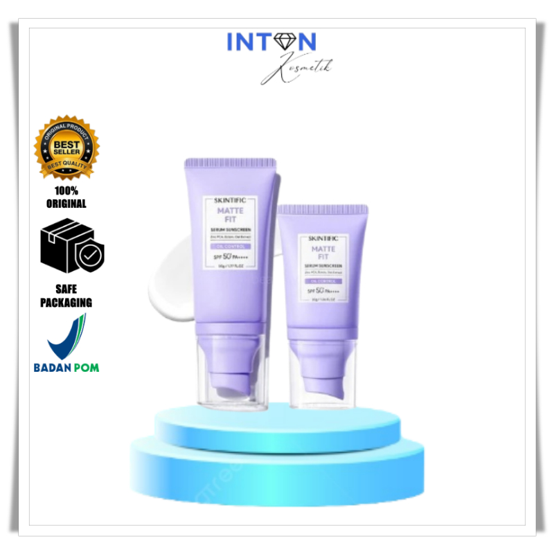 Jual SKINTIFIC MATTE FIT SERUM SUNSCREEN SPF 50+ PA++++ 30 | 50g ...