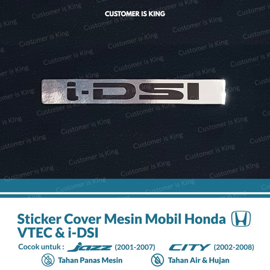 Jual Stiker Sticker idsi i-DSI VTEC Cover Mesin Honda Jazz City Non ...