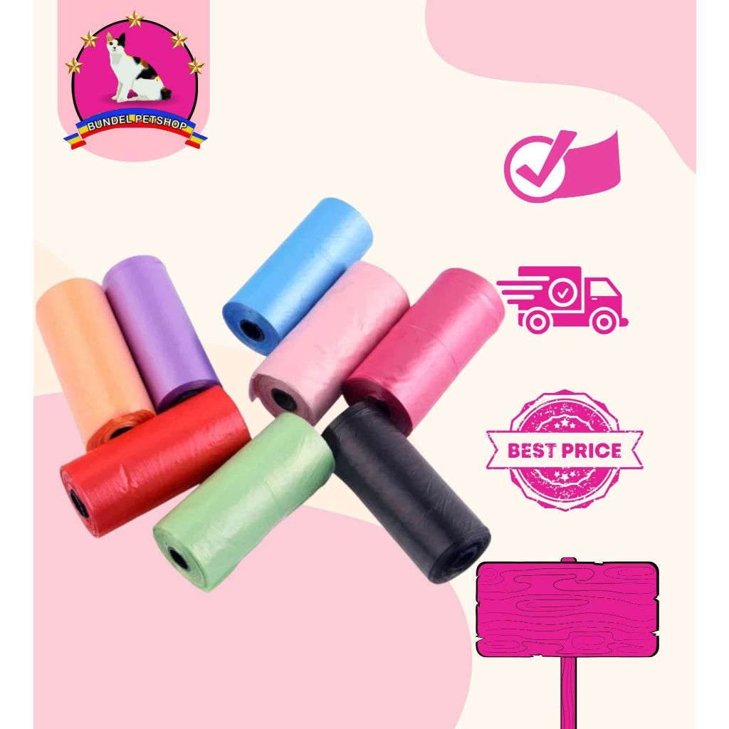Jual PLASTIK PUP poop bag polos kantong sampah popok kantong sampah ...
