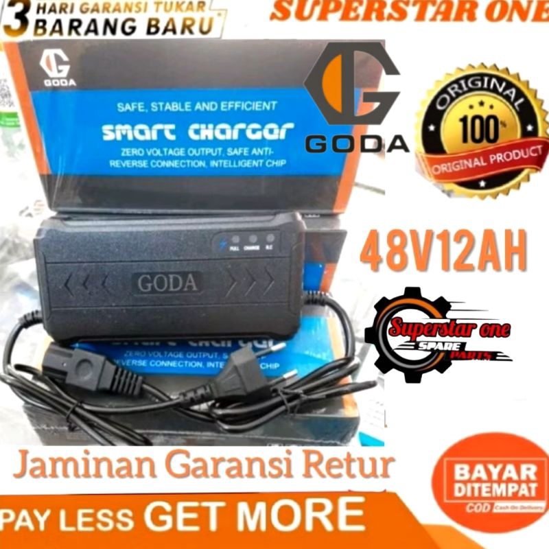 Jual GODA charger sepeda listrik 48v12ah 100% ORI | Shopee Indonesia