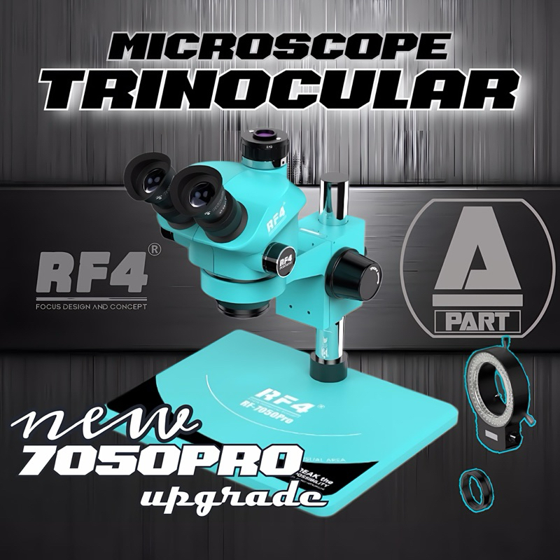 Jual MICROSCOPE NEW RF4 RF7050 PRO TRINOCULAR TERBARU ORIGINAL FREE KAOS | Shopee Indonesia