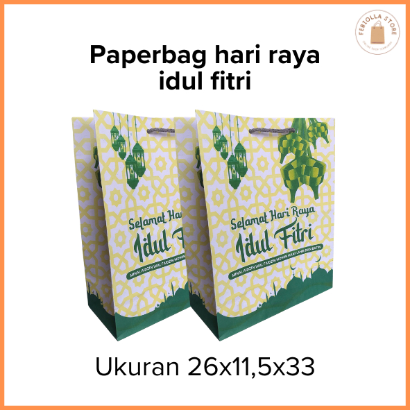 Jual Paper Bag Hari Raya Idul Fitri Uk 26x12x33 / SELAMAT HARI RAYA IDUL FITRI HAMPERS | Shopee ...