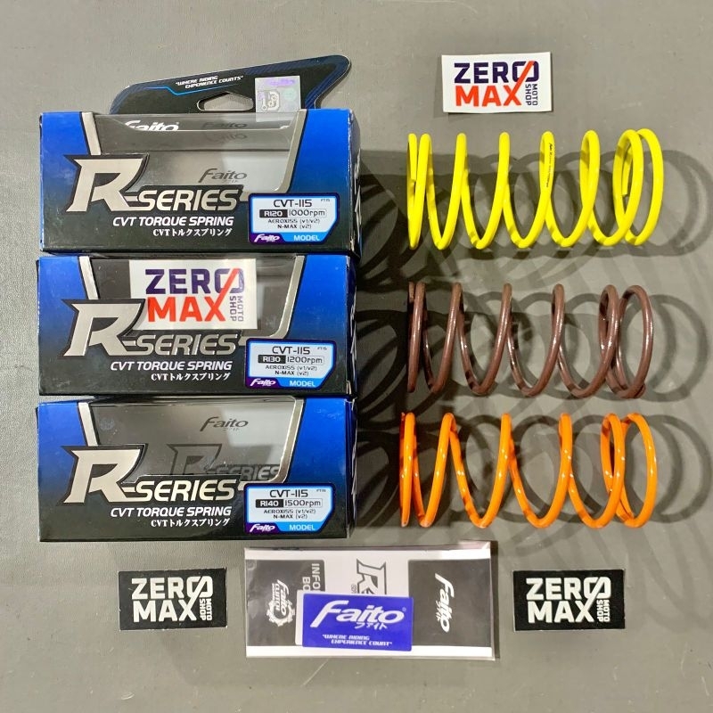 Jual Per CVT Torque Spring Faito R-Series Aerox 155 OLD 2017-2020 All ...