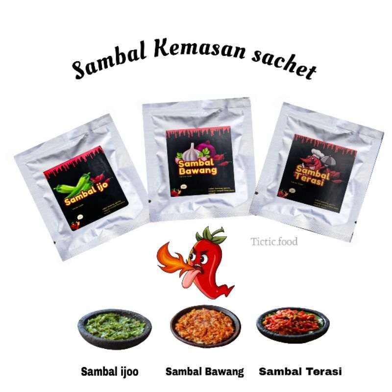 Jual Sambal Kemasan Sachet | Sambal Bawang | Sambal Ijo | Sambal Terasi ...