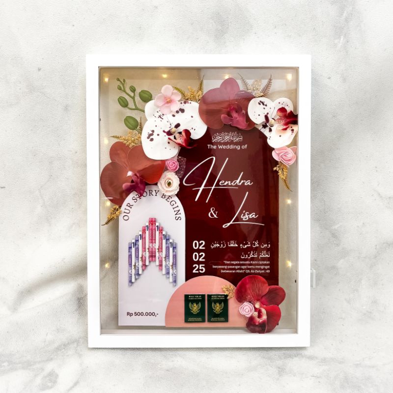 Jual MAHAR DOME ORCHID 33x43 / MAHAR MURAH / Mahar Pernikahan / Anggrek ...