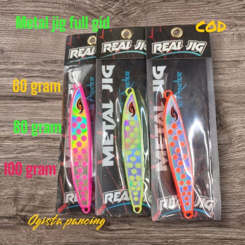 Jual METAL JIG FULL GID POLKADOT 60gr, 80gr, 100gr II PANCING JIGGING ...