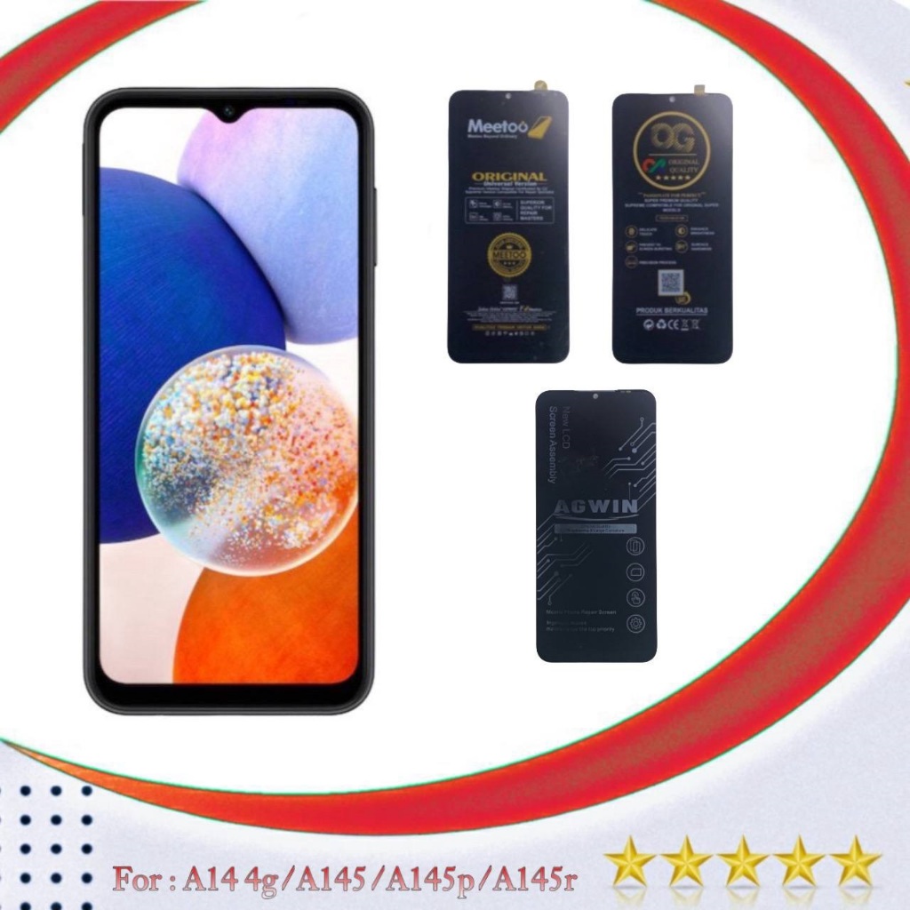 Jual LCD TOUCHSCREEN SAM A14 4G/A145/A145P/A145R ORIGINAL NEW | Shopee ...
