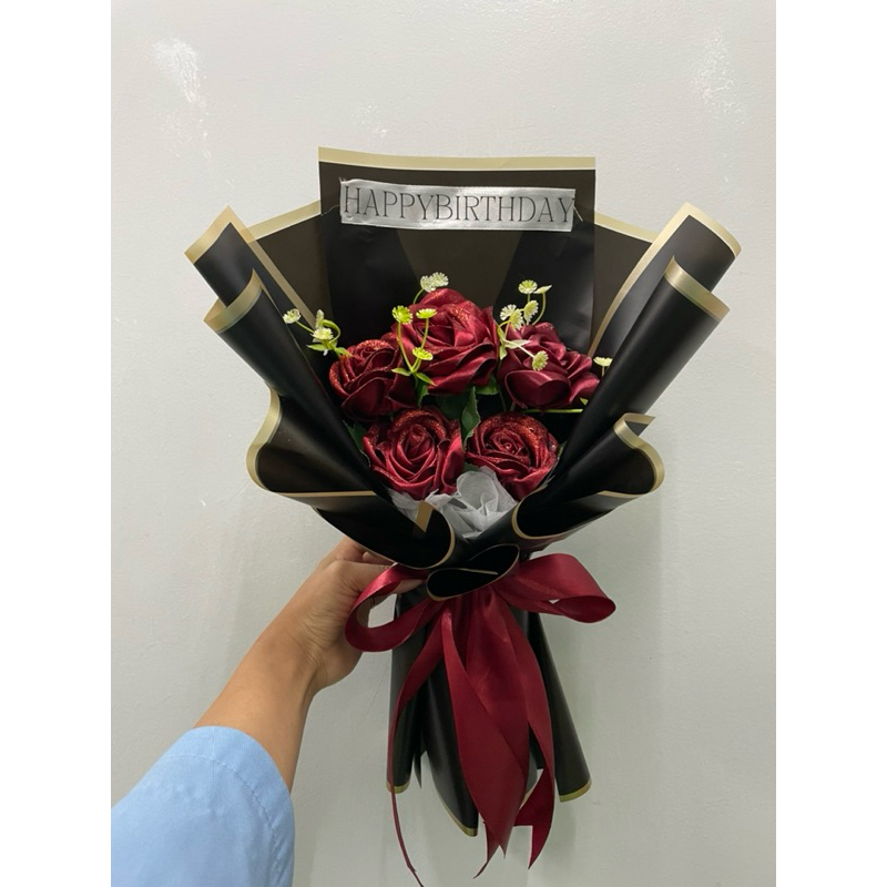 Jual Bucket Pita Satin 6 Tangkai | Bucket Wisuda | Bucket Ulang Tahun ...