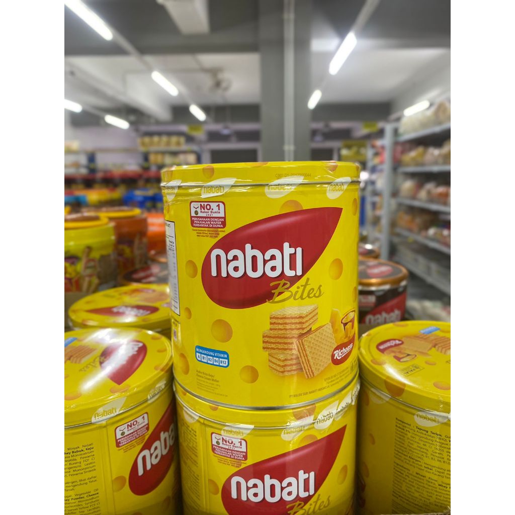 Jual Roti Kaleng Nabati Bites Rasa Keju Roti Lebaran 240 GR | Shopee ...