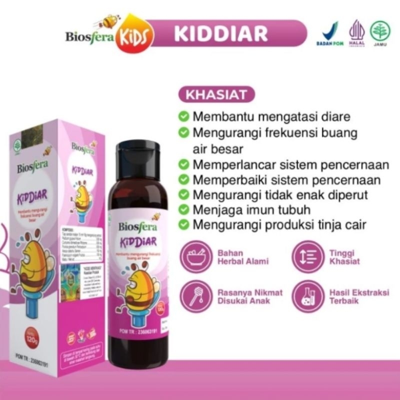 Jual Biosfera Kiddiar Biosfera Kids Obat Herbal Diare Anak Mencret ...
