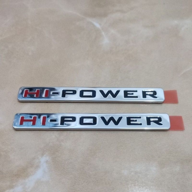 Jual emblem hi-power hi power logo hi power ( 1pcs ) | Shopee Indonesia
