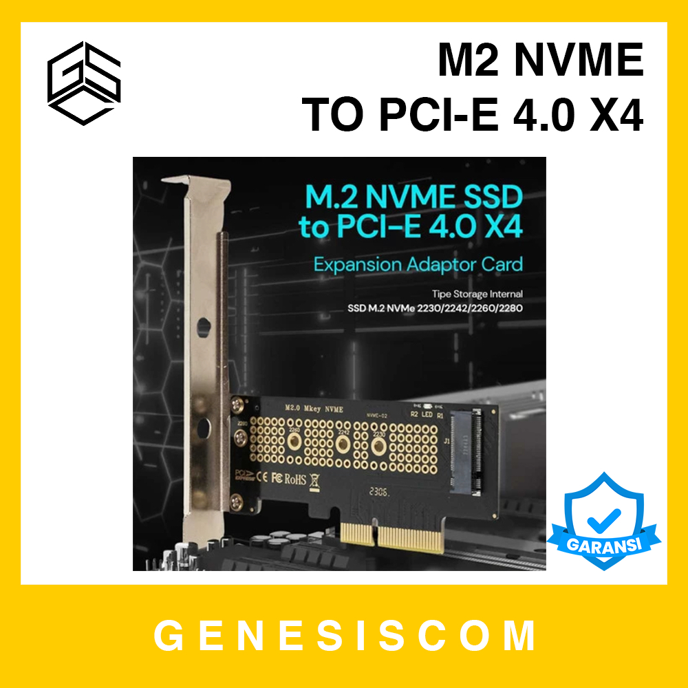 Jual Adapter SSD M.2 NVME to PCI-E 4.0 X4 2230/2242/2260/2280 - Adaptor Kit Card M2 NVME to PCIE ...