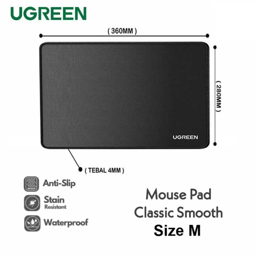 Jual UGREEN Mouse Pad Classic Gaming Anti Slip Size M 360X280X4MM Rough ...
