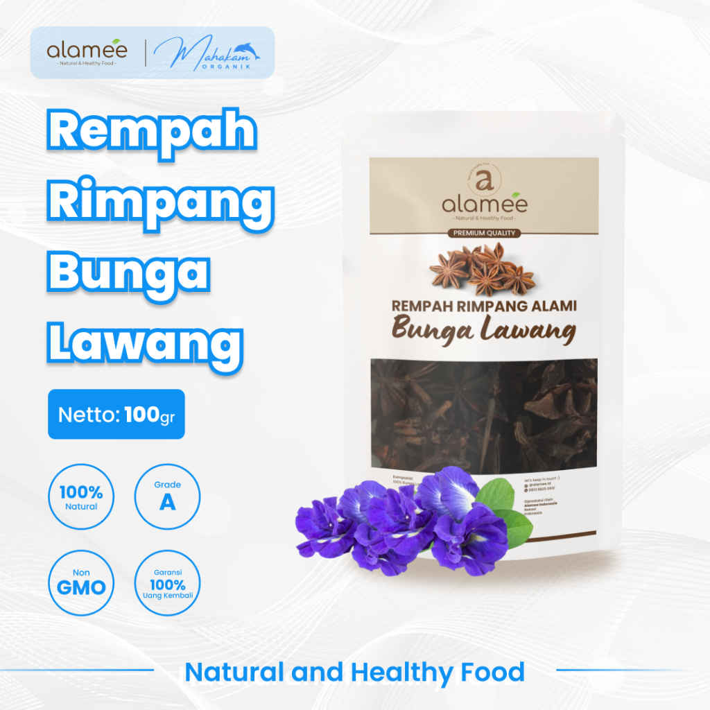 Jual ALAMEE Bunga Lawang Kering Asli Pekak Star Anise Rempah Kering ...
