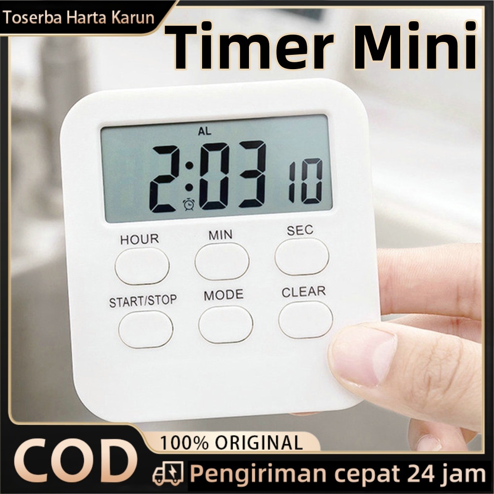 Jual Timer Masak Dapur Digital LCD Kitchen Timer Alarm Cooking Kopi Kue ...