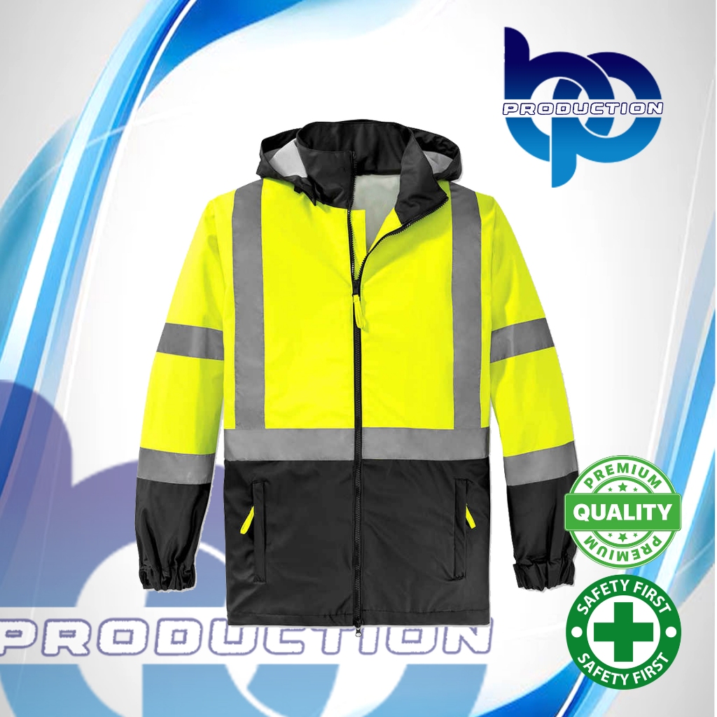 Jual Jaket Safety High Visibility Jacket ANSI Reflective Jaket Proyek ...