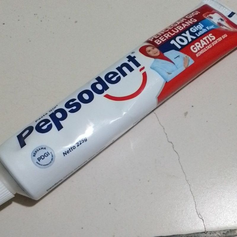 Jual Pepsodent pasta gigi merah putih 225g (tanpa dus) | Shopee Indonesia