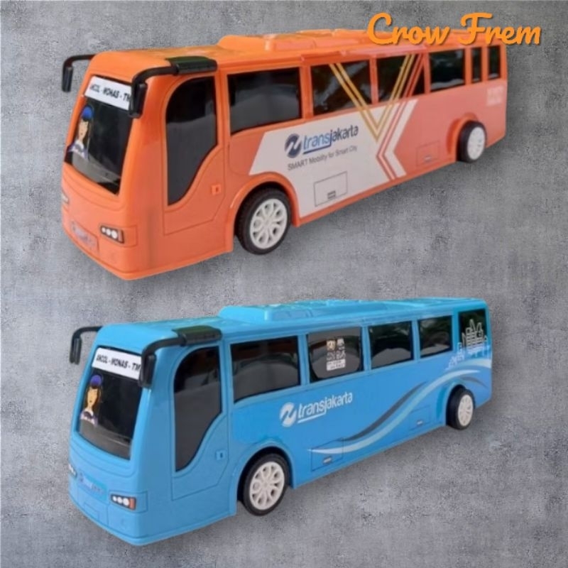Jual Bus Mainan Transjakarta Bus Model Miniatur | Shopee Indonesia