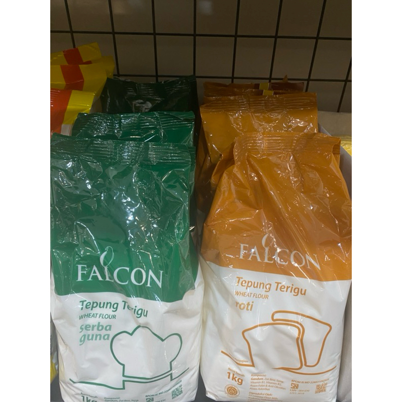 Jual Falcon Tepung Terigu Serba Guna 1kg Dan Tepung Terigu Roti 1kg ...