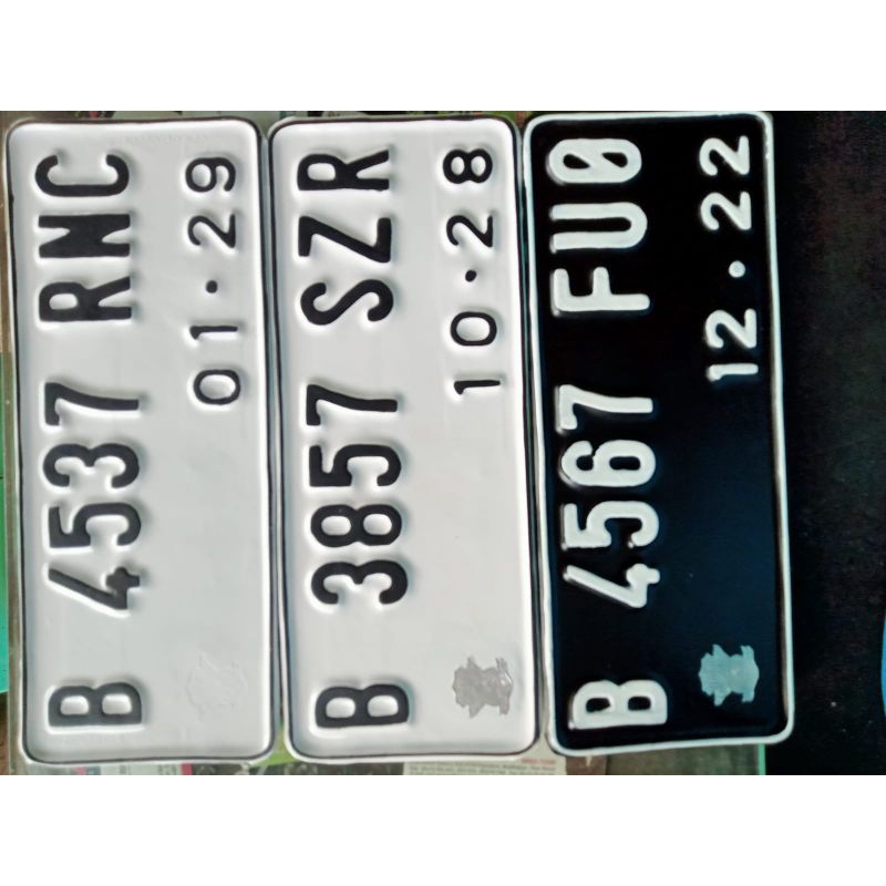 Jual platnomor motor standar 1 pasang (depanbelakang) | Shopee Indonesia