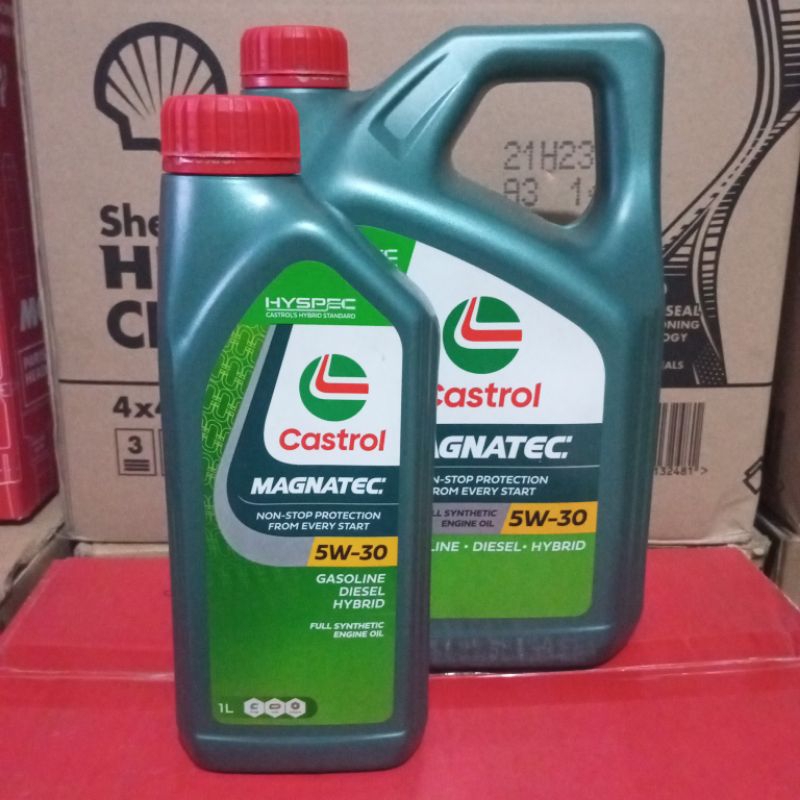 Jual oli Castrol Magnatec hyspec SAE 5w-30 paket 5L | Shopee Indonesia