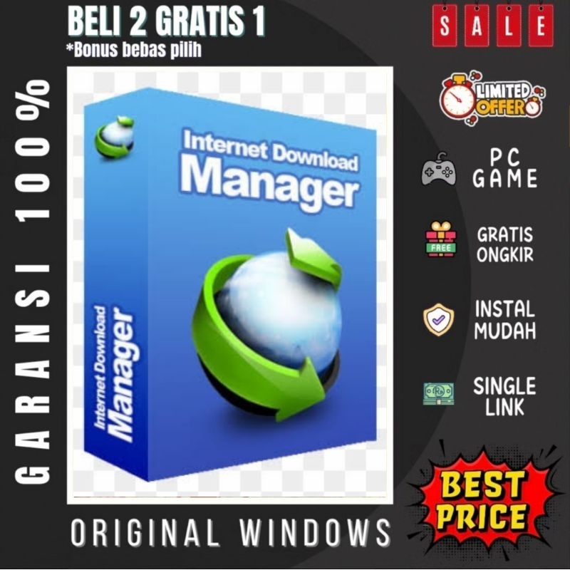 Jual IDM - INTERNET DOWNLOAD MANAGER FULL | Shopee Indonesia