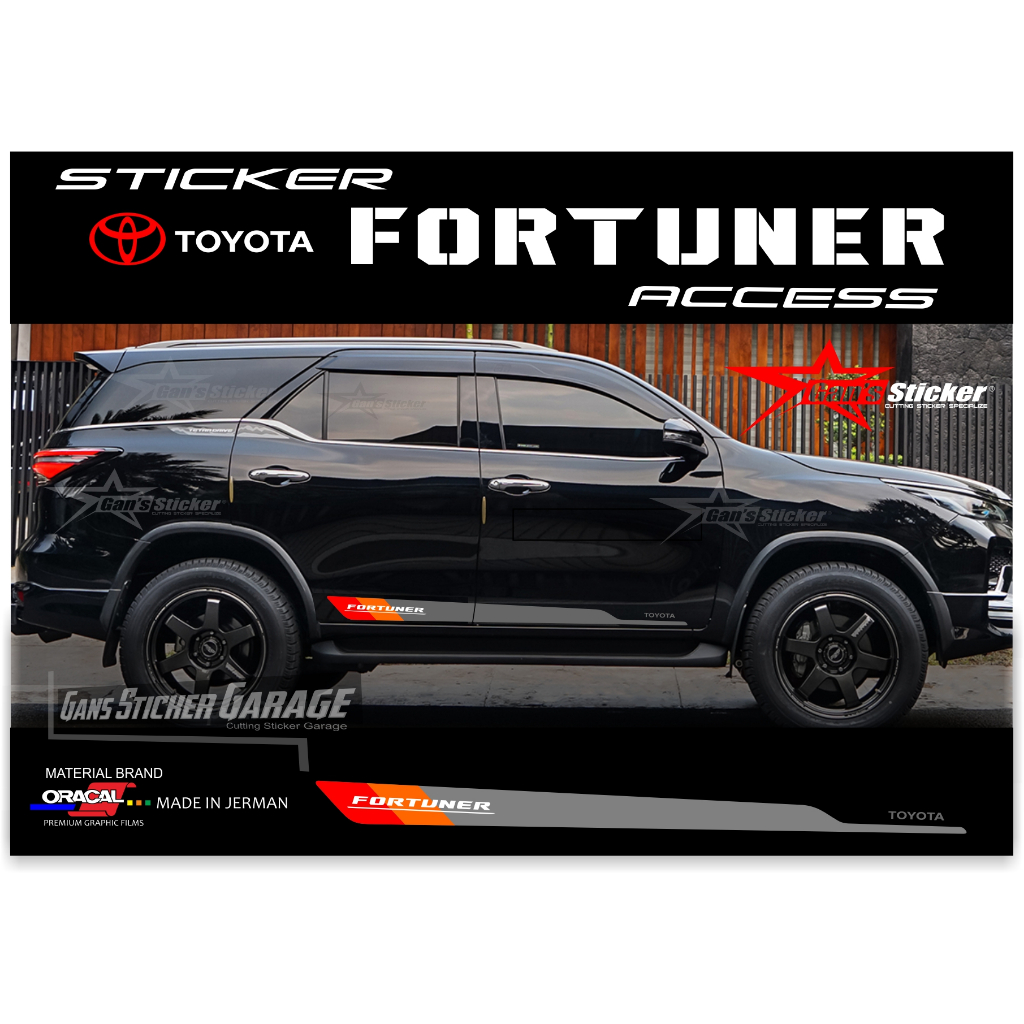 Jual STICKER CUSTOM TOYOTA FORTUNER 2022 2023 STICKER PINTU TOYOTA ...