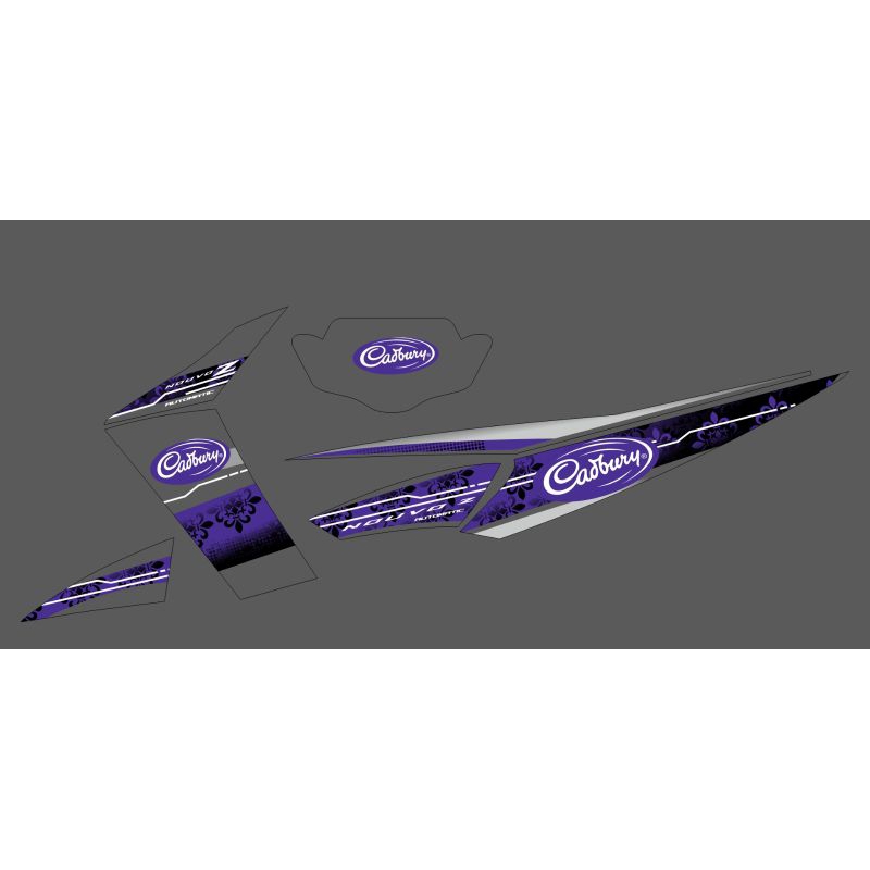 Jual STRIPING STICKER TRANSPARAN NOUVO Z 2005 CUSTOM CADBURY | Shopee ...