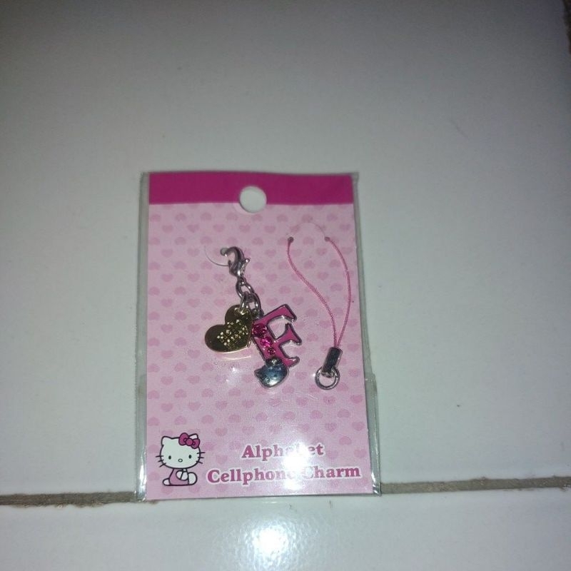 Jual Hello Kitty Alphabet Letter P Cell phone Charm Sanrio Original ...