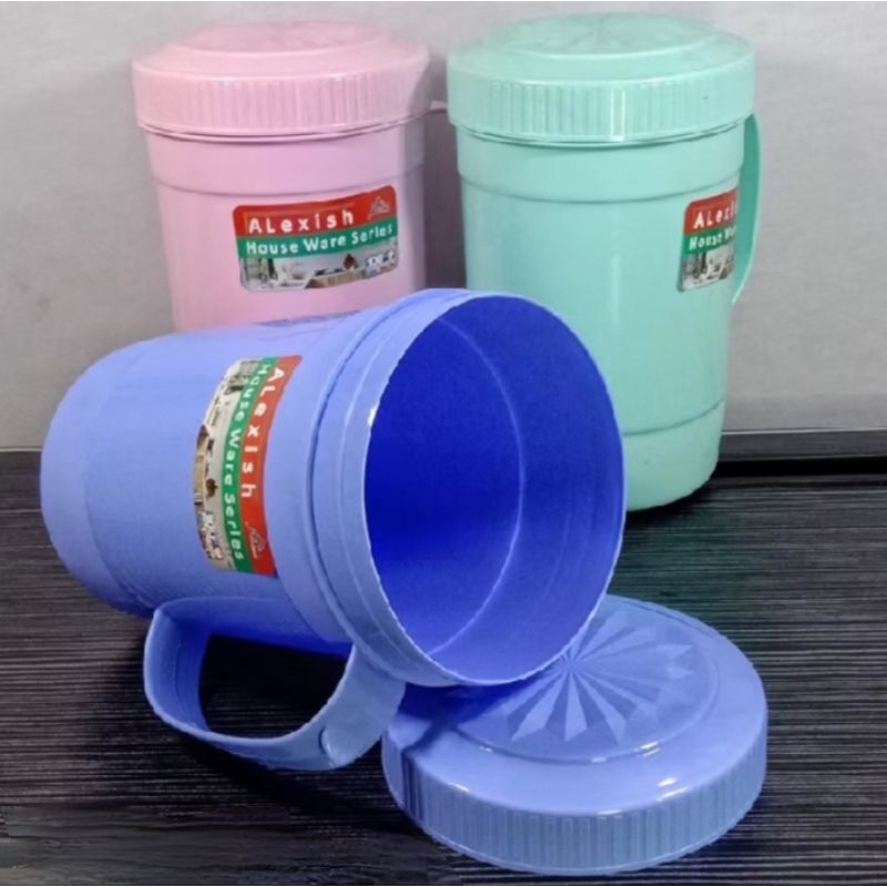 Jual Alexish Mug Plastik Mug Dengan Titip Benji 1 Liter Gelas Jumbo ...