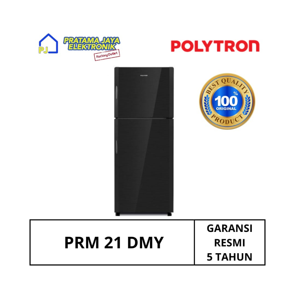 Jual KULKAS POLYTRON 2 PINTU 210 LITER PRM 21 DMY | Shopee Indonesia