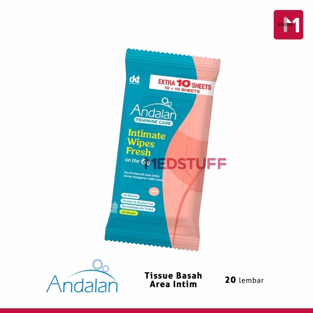Jual Andalan Intimate Wipes isi 10s Tissue Basah Andalan Pembersih ...