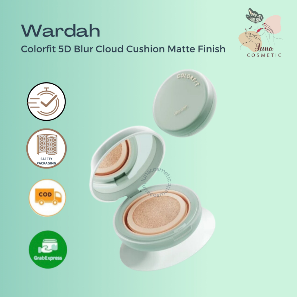 Jual NEW! Wardah Colorfit 5D Blur Cloud Cushion Matte Finish Tahan Lama ...