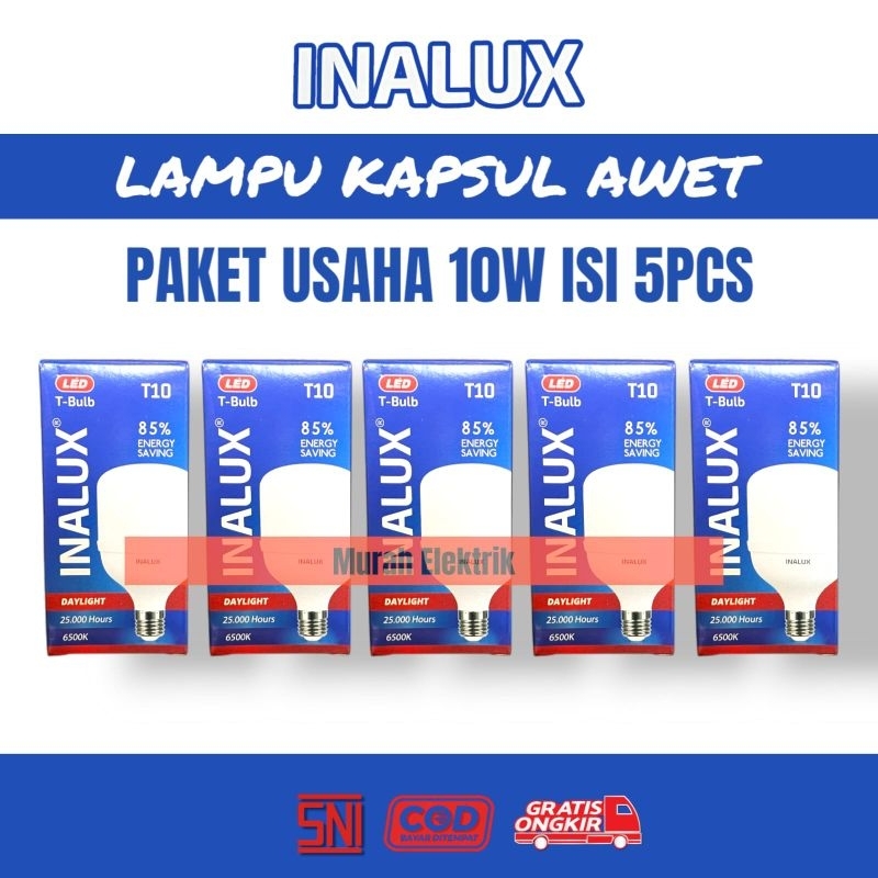 Jual Paket Isi 5Pcs LED INALUX & PANCARAN 5W 10W 15W 20W BOHLAM KAPSUL ...
