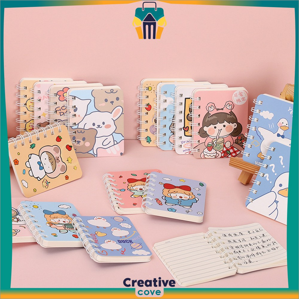 Jual Buku Mini Alat Tulis Portable / Buku Catatan Kartun Memo Kecil A7 ...