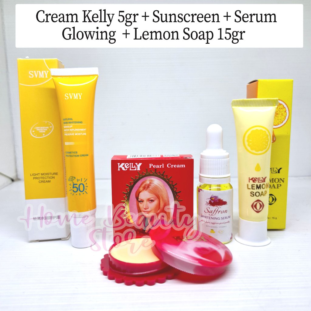 Jual Paket Kelly Plus Sunscreen SVMY ( Cream Kelly 5gr - Lemon 15gr ...