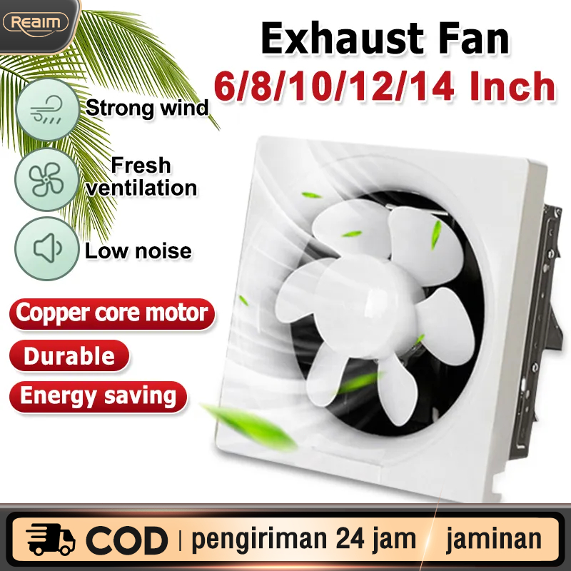 Jual Kipas Dapur 6/8/10/12 Inch Exhaust Fan Dinding / Wall Duct Fan ...
