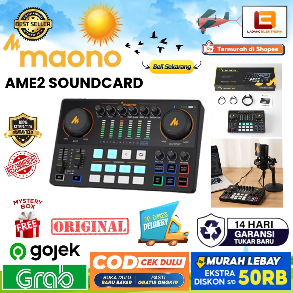 Jual Maono E2 Maonocaster AME2 Soundcard streaming podcast | Shopee ...