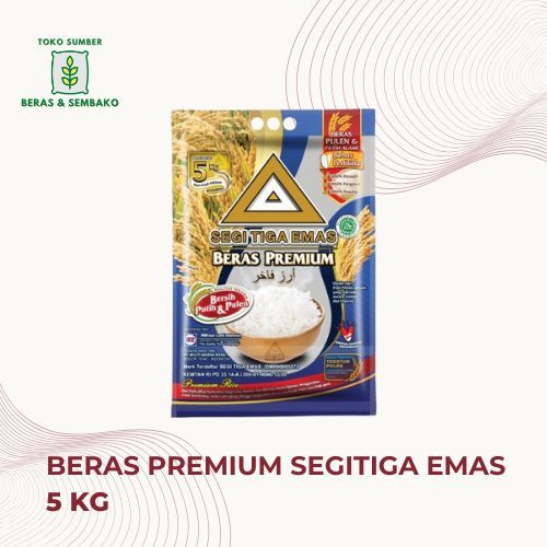 Jual Beras premium segitiga emas 5 kg | Shopee Indonesia