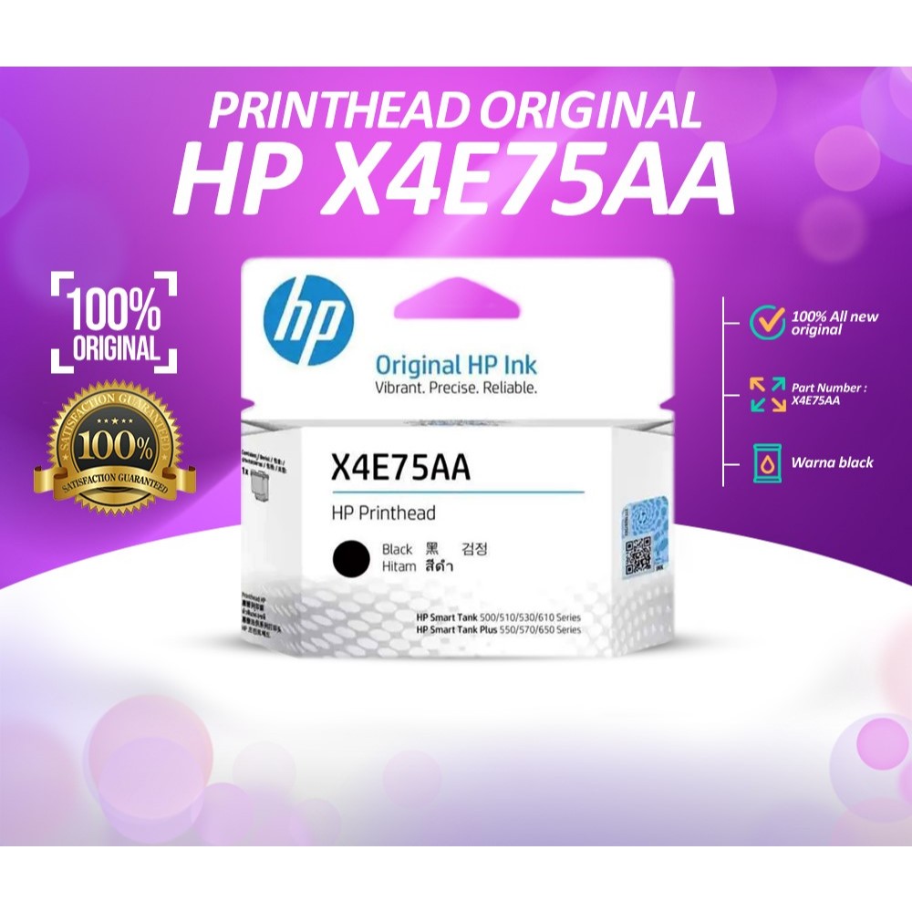 Jual PRINTHEAD HP GT X4E75AA Original Warna Black | Shopee Indonesia