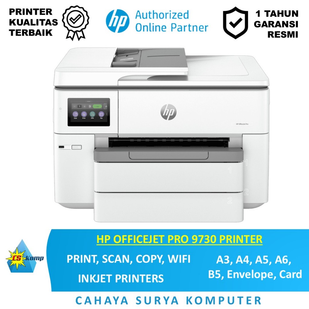 Jual HP OFFICEJET PRO 9730 PRINTER A3 Print Scan Copy WiFi | Shopee Indonesia