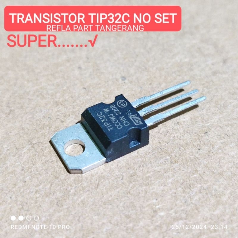 Jual 1 BUAH TRANSISTOR TIP32C TIP32 C TIP 32 C ST SUPER | Shopee Indonesia