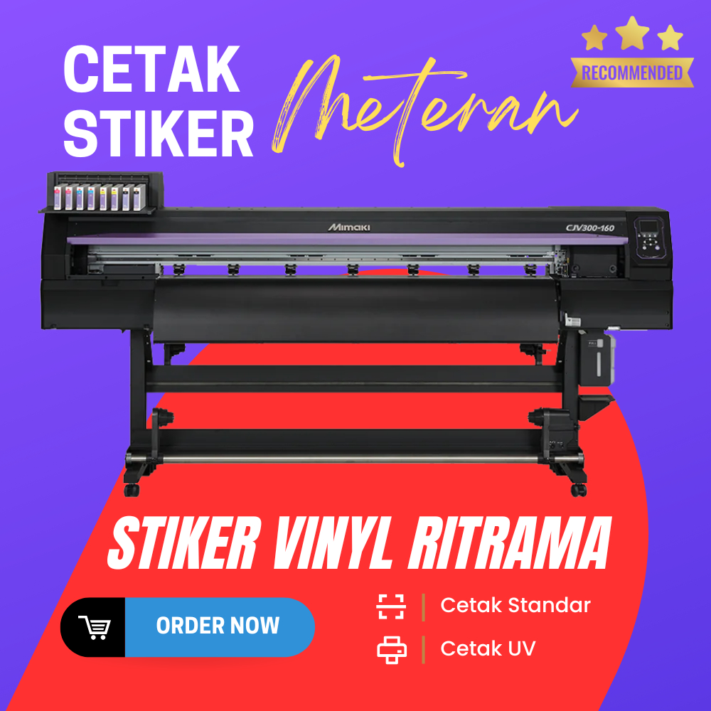 Jual Cetak Stiker Vinyl Meteran RITRAMA - Cetak Stiker vinyl UV dan ...